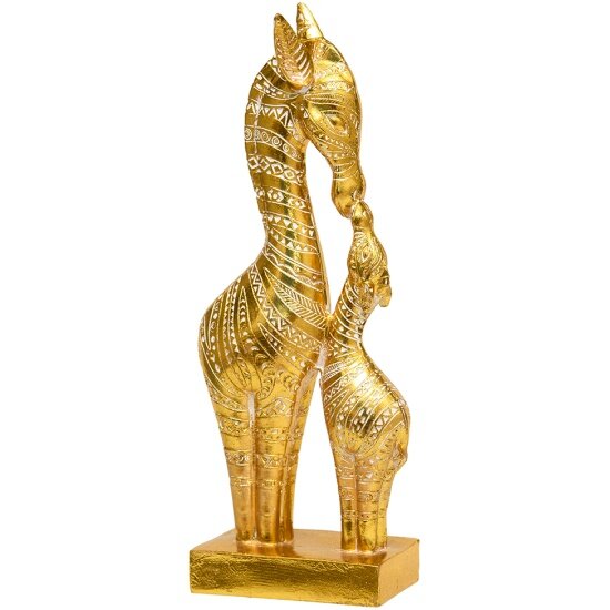 Зебры декоративные Вещицы 14х6,5х35 см, золотой (Tin-07)