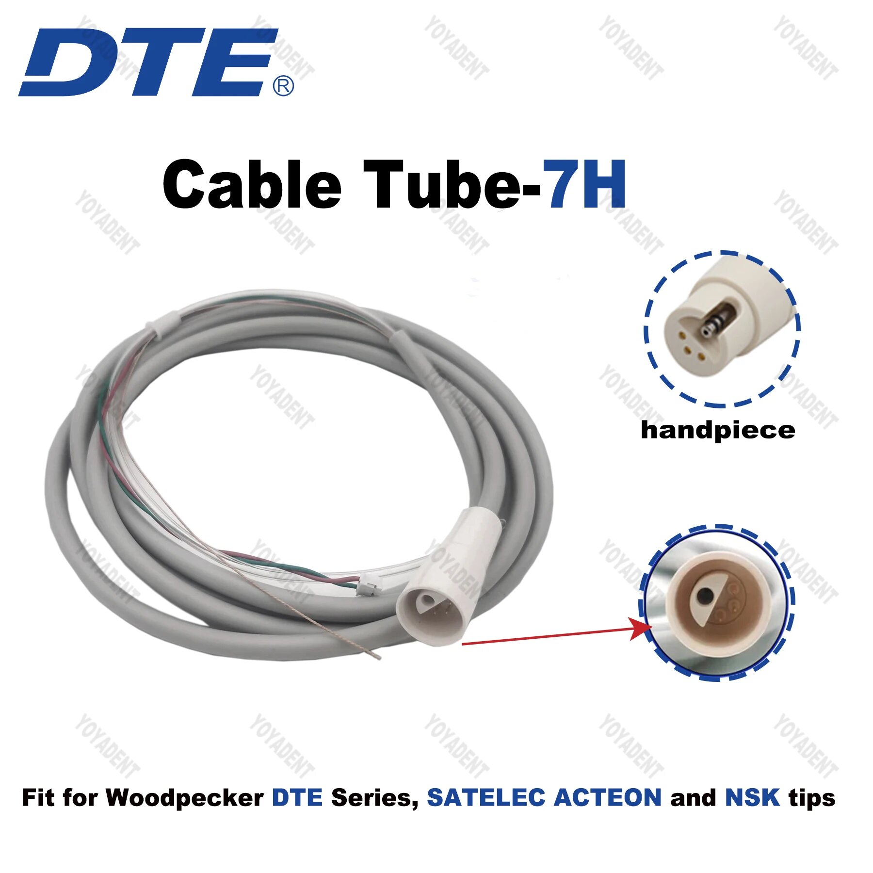 Наконечник Woodpecker DTE HD-7H для стоматологического скалера Cable Tube-7H