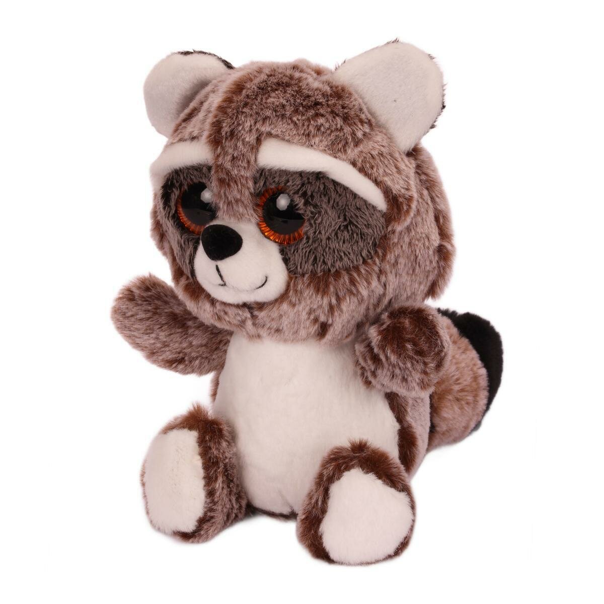 Мягкая игрушка енот 16x18x10см, комфортный друг для детей любого возраста