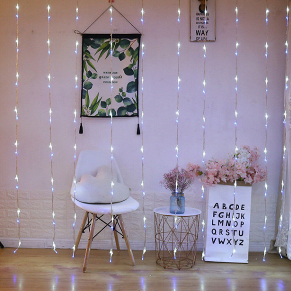 Гирлянда Водопад (бегущие огни). Размер 3х3 м. Цвет свечения: Холодный белый. IP65. 220В.