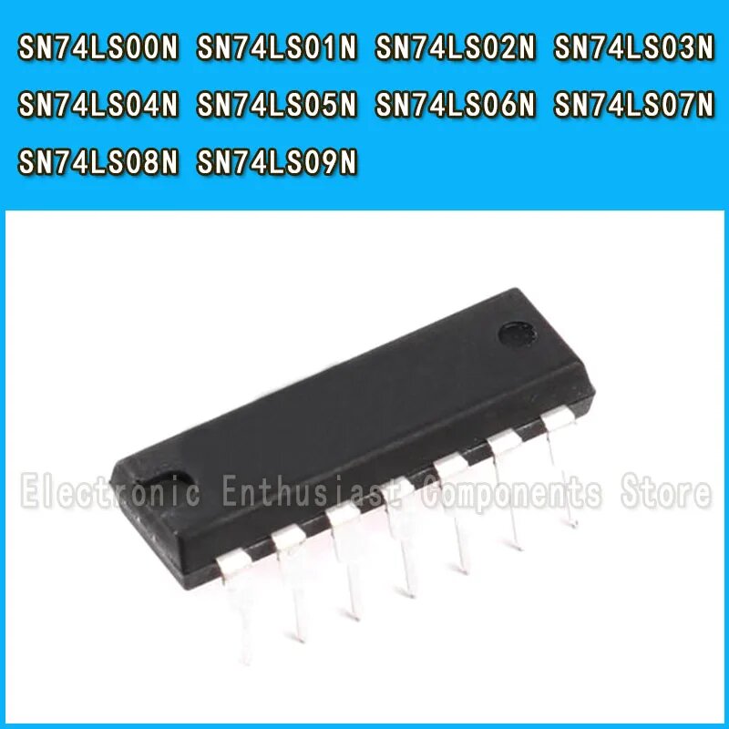 SN74LS00-09N, 11N, 12N, пластиковый корпус, SN74LS04N