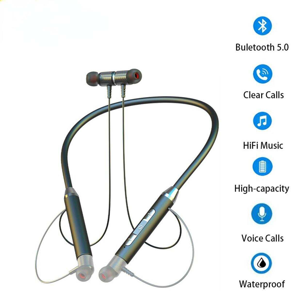 Беспроводная гарнитура BT-63 TWS музыкальные наушники Bluetooth 5.0 спортивные водонепроницаемые наушники для IOS Androi