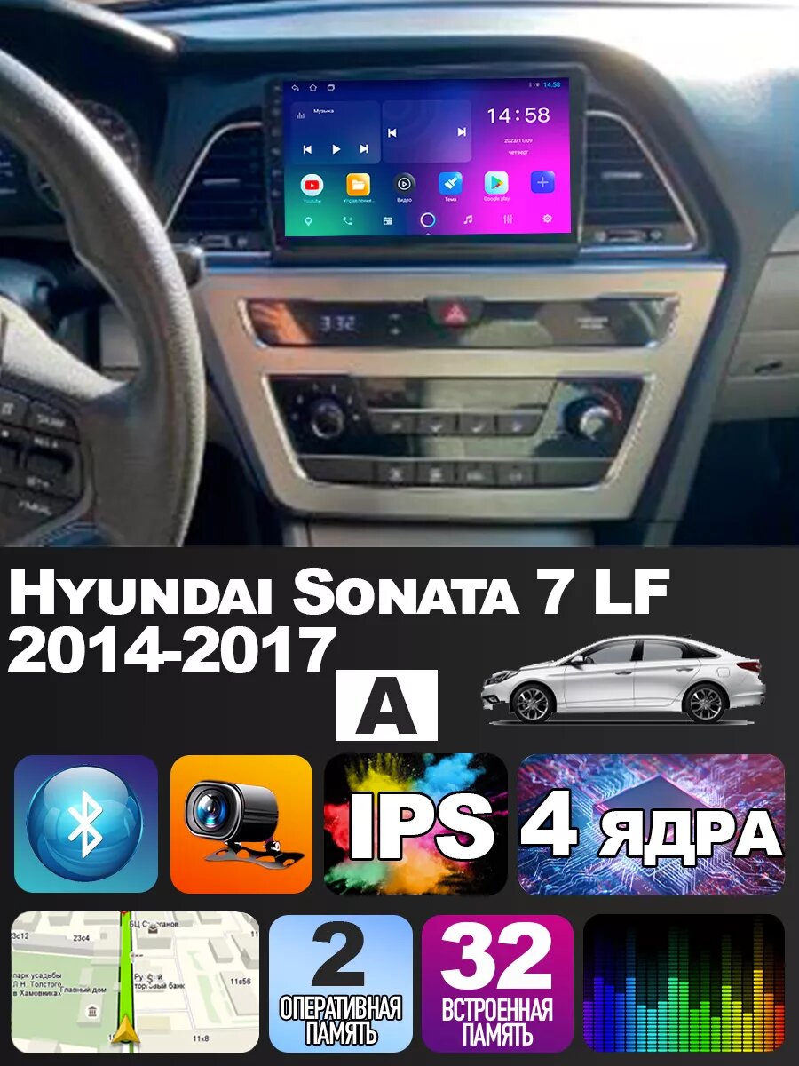 Магнитола Hyundai Sonata 7 LF 2014-2017 2/32GB