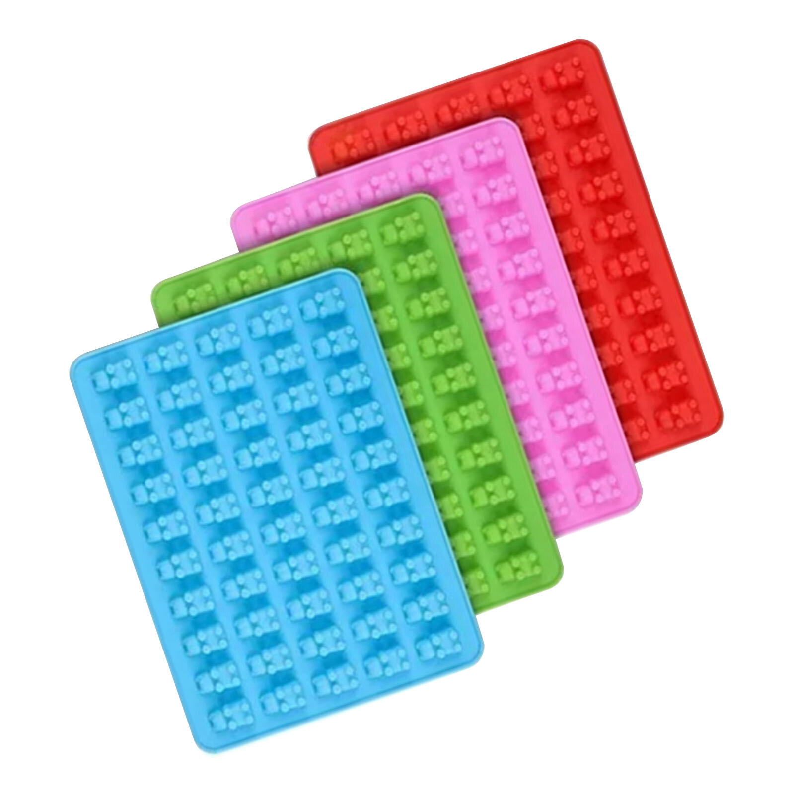 4 комплекта DIY Большой мармеладный мишка, 200 полостей с силиконовыми капельницами для DIY, помадка, конфеты, торт, шоколад