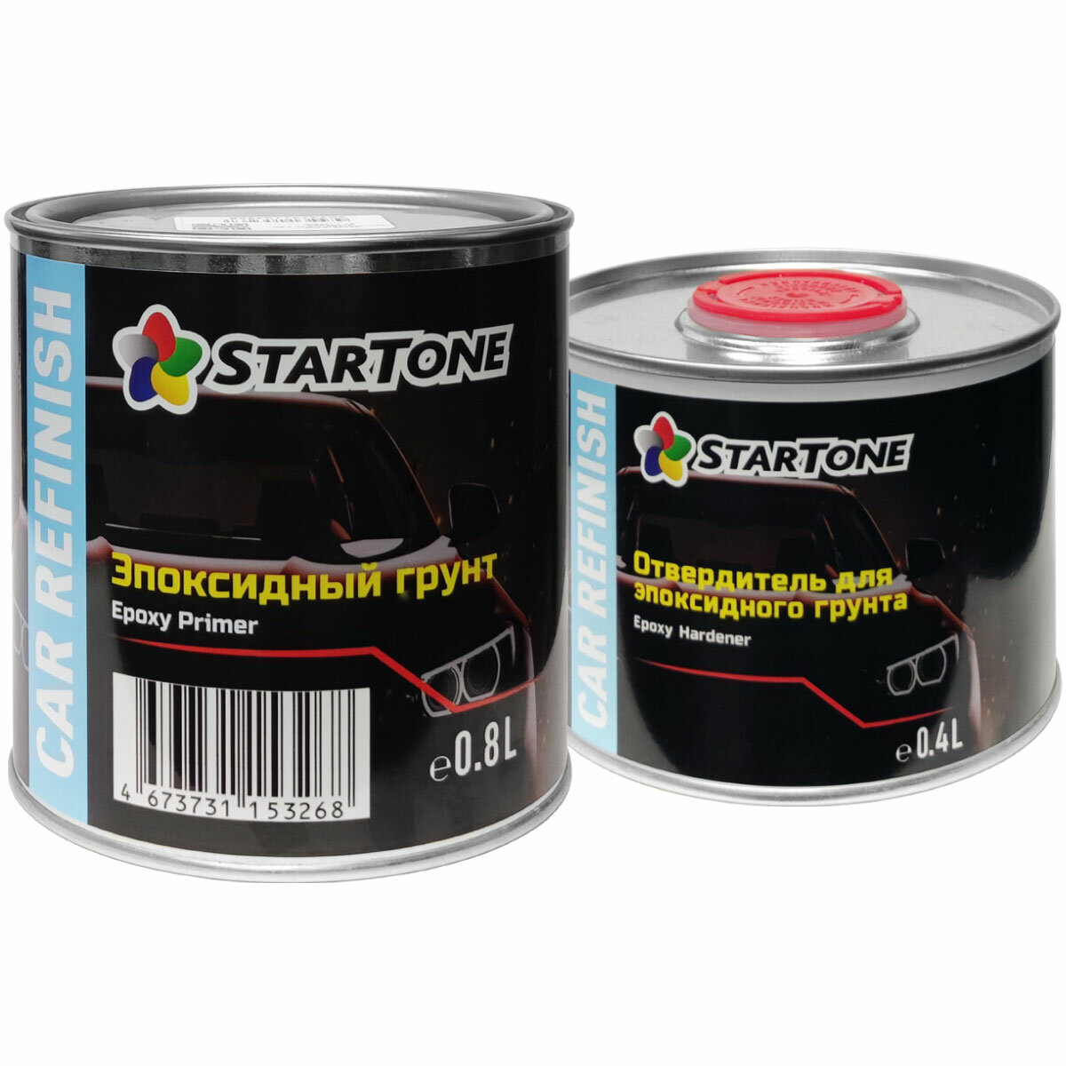 Грунт эпоксидный 2+1 с отвердителем STARTONE (0,8л+0,4л)