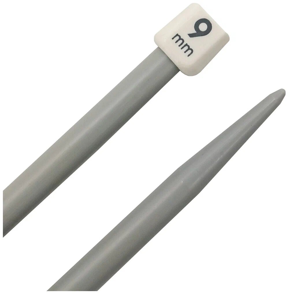 Спицы прямые для вязания, с тефлоновым покрытием NAKO №9 , в наборе 2шт