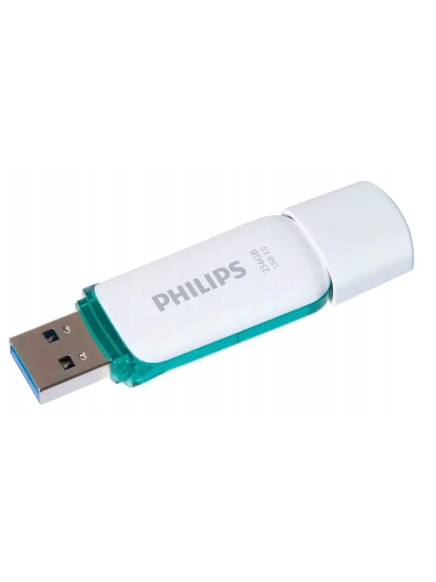 Флеш-накопитель Philips 256 ГБ SNOW USB 3.0 FM25FD75B/97 белый/зеленый