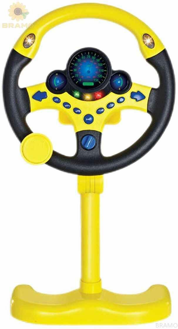 BRAMO GJ Игрушка музыкальная Руль с кронштейном-платформой 2192E-4 YZ