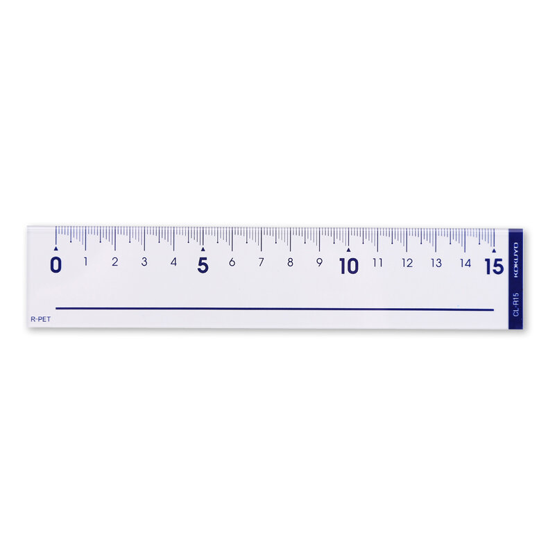 KOKUYO 15CM Acrylic Ruler, Stationery, for Students' Exams, Drawing, Measurement, Office Use, College Entrance Exam, Portable, Graduated, Transparent Ruler, CL-R15