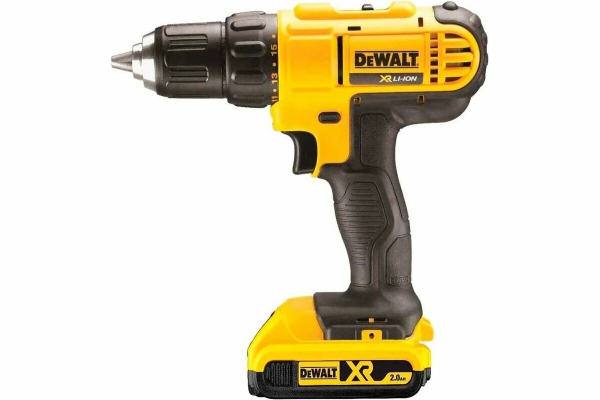 Дрель-шуруповерт DEWALT DCD771D2, 42 Нм, Li-Ion, желтый цвет