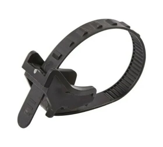 Подвес для крепления кабеля к тросу 160х12мм. черный (100 шт/уп) 07-2160 REXANT