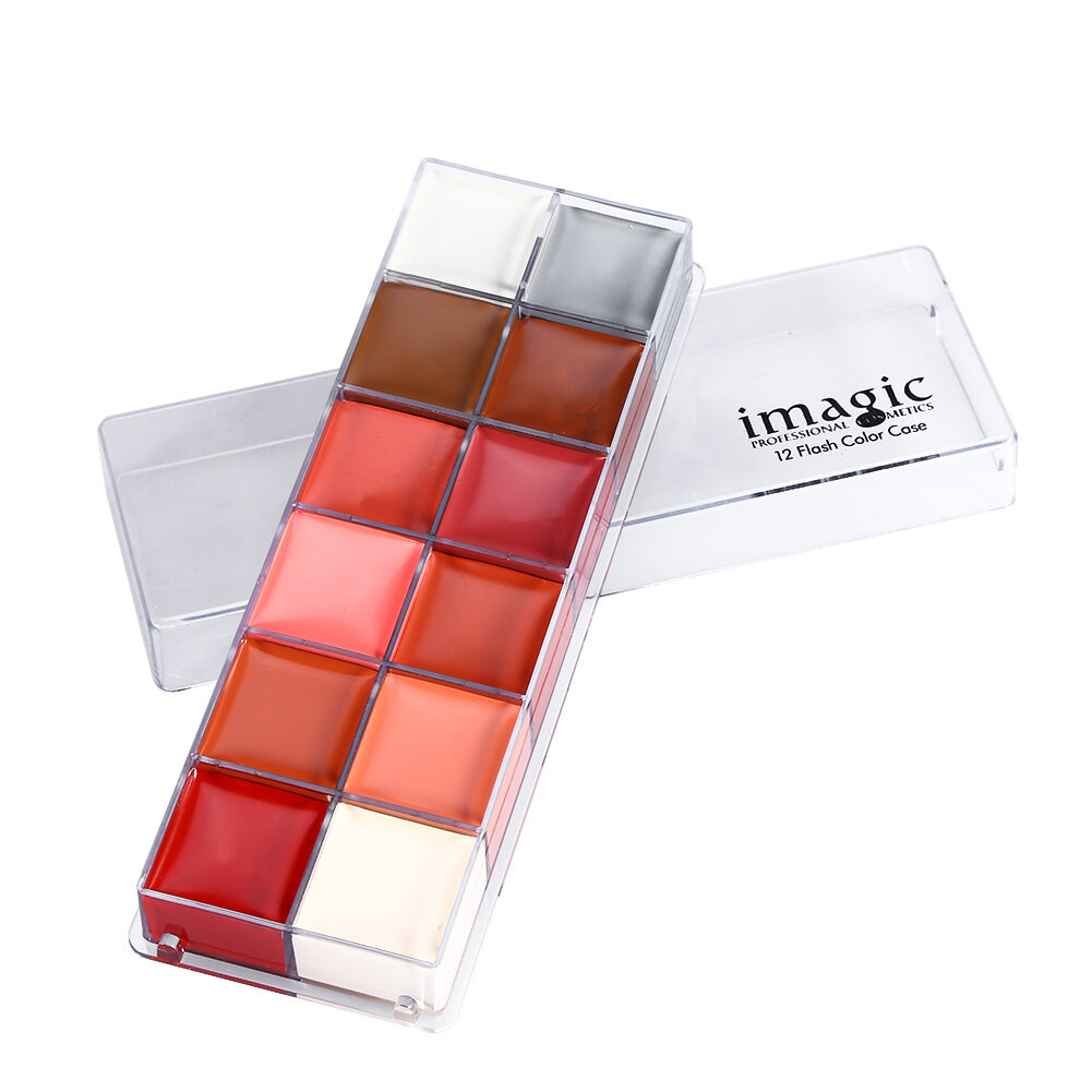 IMAGIC 12 цветов для флэш-татуировки лица и тела, масляная пигментная краска, инструмент для макияжа №1