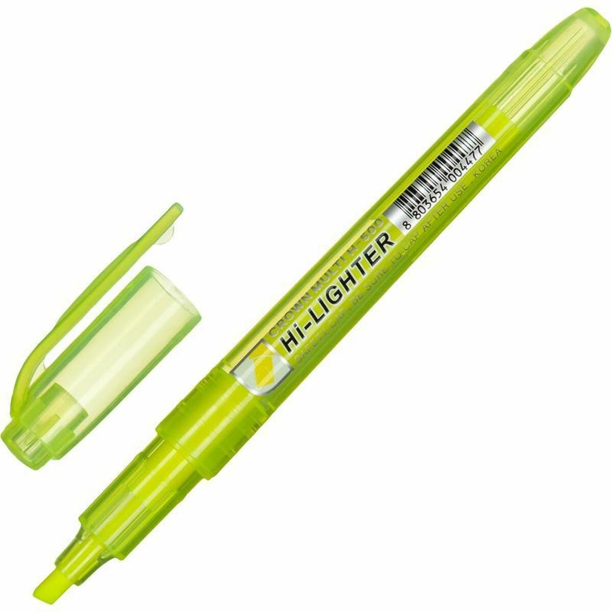 Набор маркеров-текстовыделителей Crown Multi Hi-Lighter (1-4мм, 6 цветов) 6шт. (H-500-6)