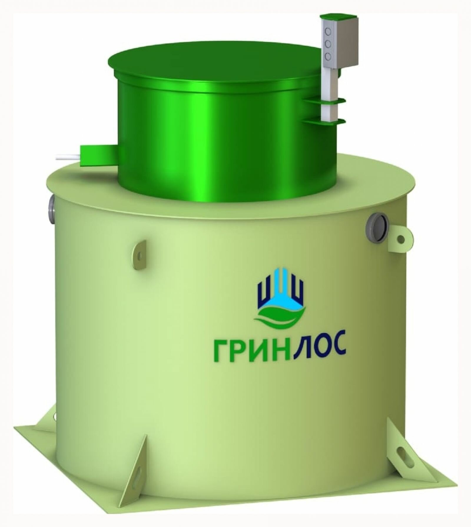 Септик для дома гринлос Аква 6 Пр (1.2 м3/сут, с насосом, на 6 человек)