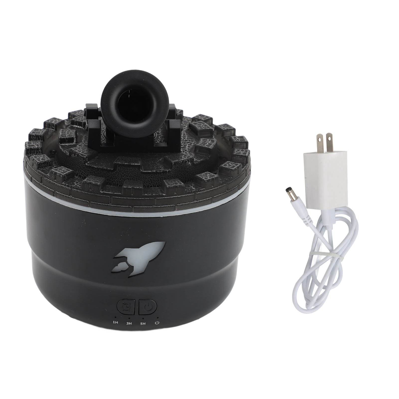 Диффузор эфирного масла 300 мл прохладный туман Авто автоматическое отключение 7 цветов Light 4 Настройки таймера Супер тихий вулкан маленький увлажнитель Black Us Plugure