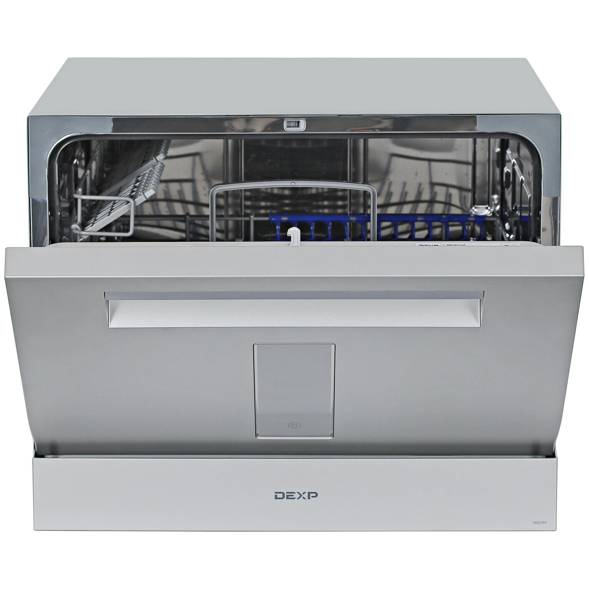 WQP6-3608A / Посудомоечная машина DEXP M6D7PF серый [расход воды - 6.5 л, кол-во комплектов - 6, дис