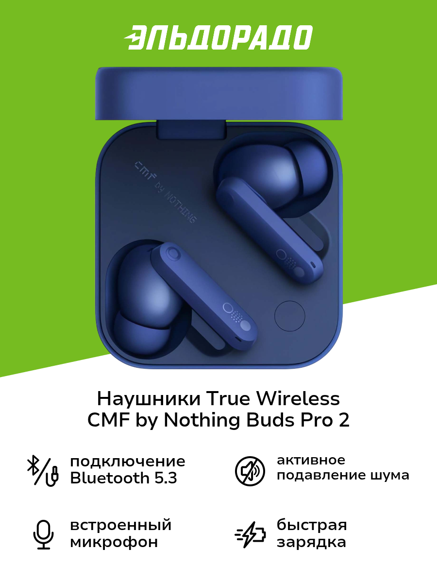 Наушники True Wireless CMF by Nothing Buds Pro 2 Blue
