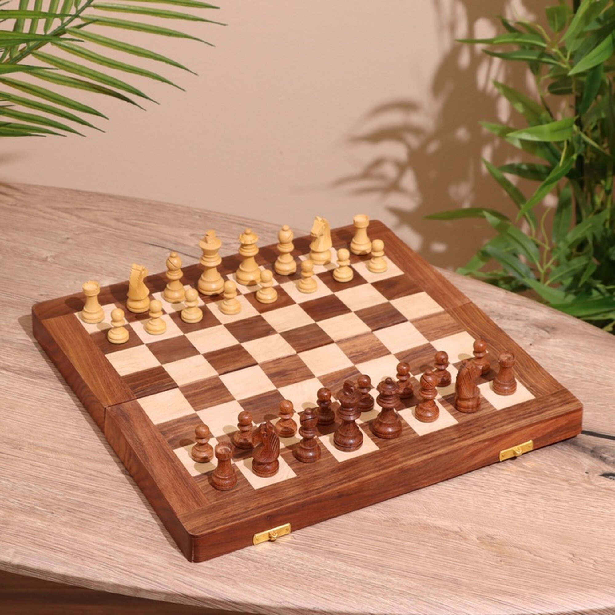 Шахматы Сима-ленд, турнирные, складные, деревянные, 36 x 36 см