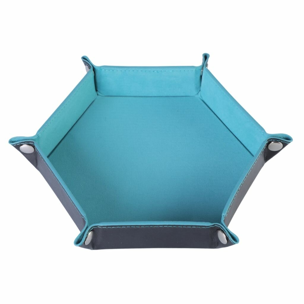 Шестигранный лоток для кубиков из бархатной ткани