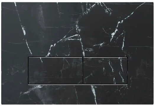 Кнопка смыва для унитаза IDDIS On-X ONX01B0i77 черная, матовая, кнопка для инсталляции, двойной смыв