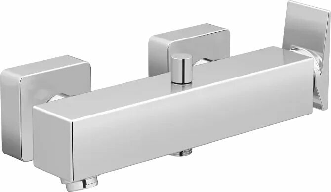 Смеситель для ванны с душем VitrA Brava A42613EXP настенный, однорычажный, хром, глянцевый, латунный, без лейки, с керамическим картриджем