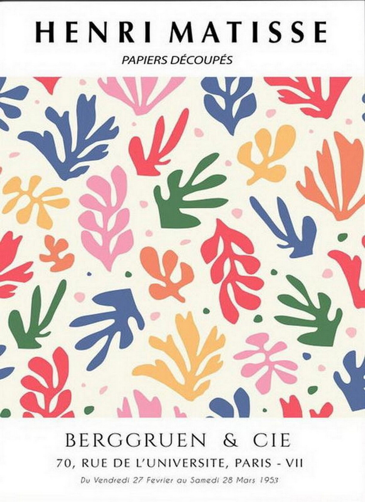 Плакат, постер Анри Матисс на бумаге, размер 21х30см