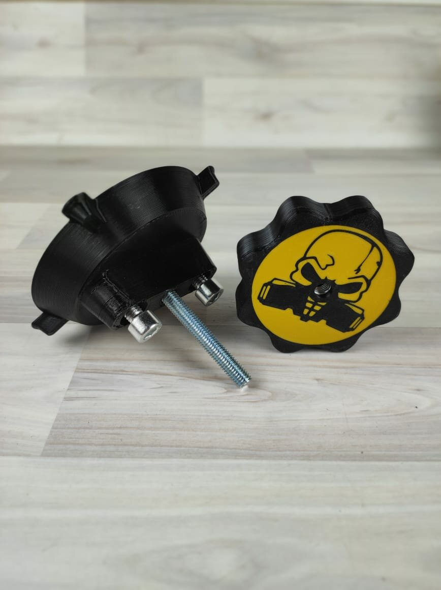 Крепление GAS для экспедиционной канистры "Экстрим+", Art-Rider, PETG / 3D-печать, , M10, черный/желтый