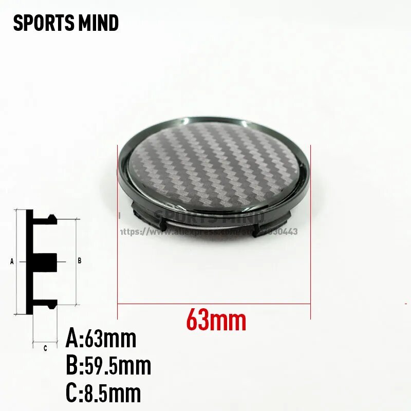 4 шт./партия 63 мм ABS с узором из углеродного волокна Автомобильные Колесные диски колпачки центра ступицы аксессуары для стайлинга автомобиля Автомобильная заглушка автомобильного колпака