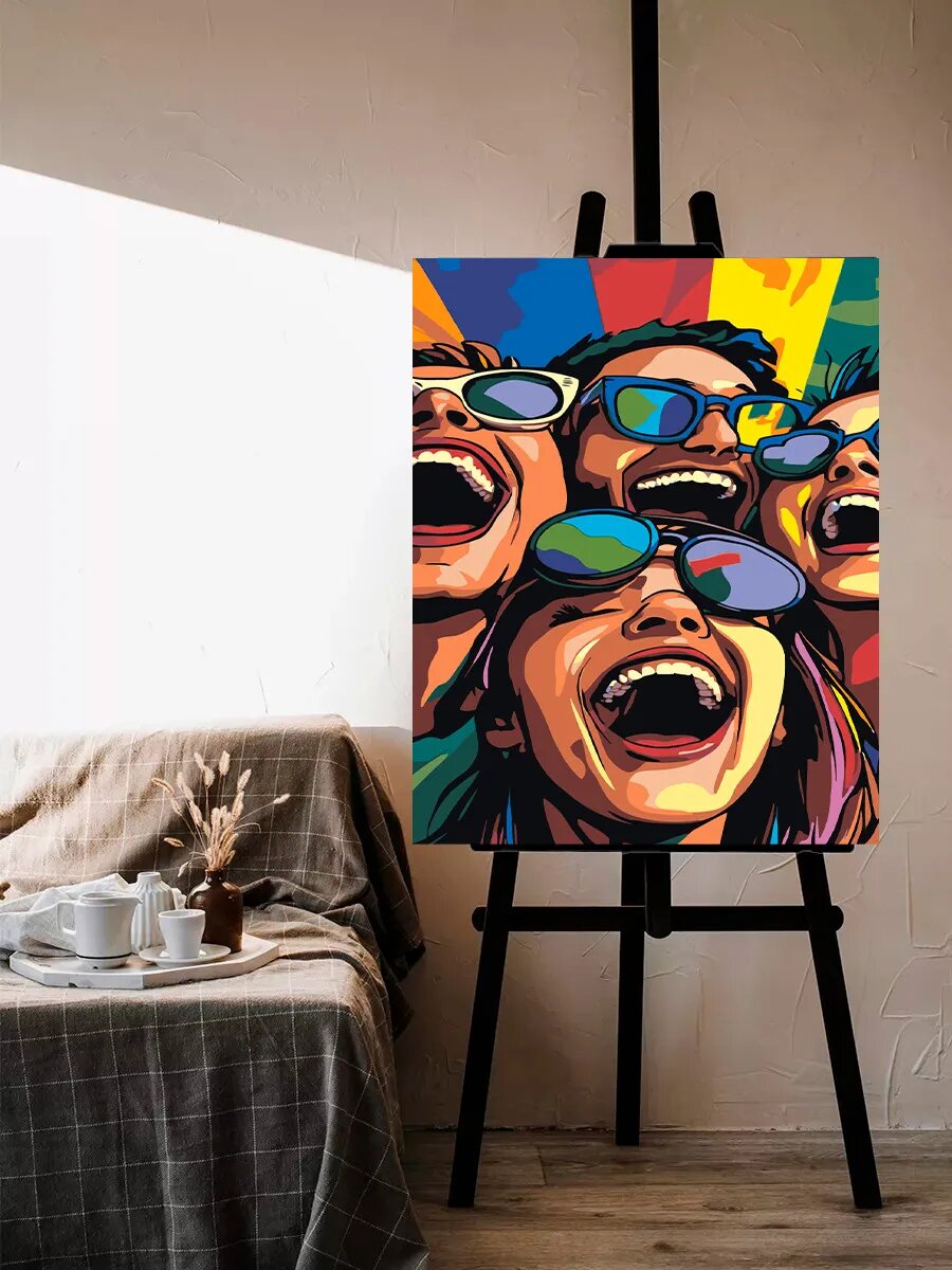 Картина по номерам в Стиле Поп Ретро Вечеринка