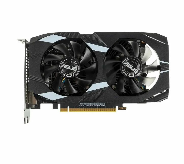 Видеокарта ASUS NVIDIA GeForce GTX 1650 DUAL (DUAL-GTX1650-4G) - PCI Express 3.0, 4 ГБ, GDDR5, 128 бит, HDMI, DVI, DisplayPort, GPU 1485 МГц