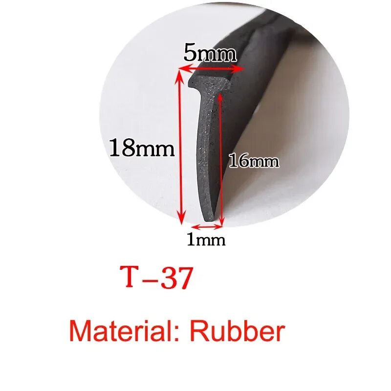 Силиконовая уплотнительная лента Т-образная