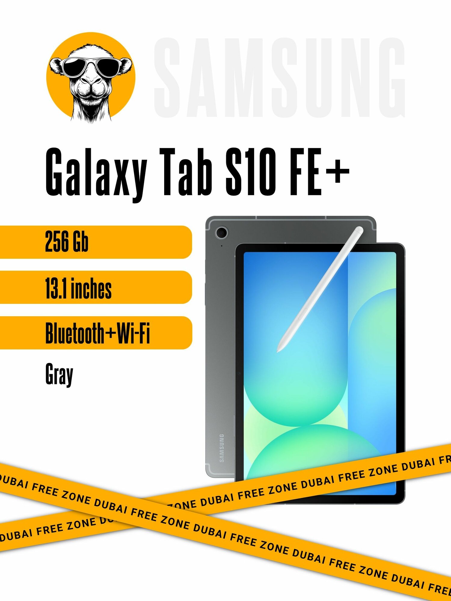 Планшет Samsung Galaxy Tab S10 FE+ Wi-FI 12/256Gb Gray/Серый