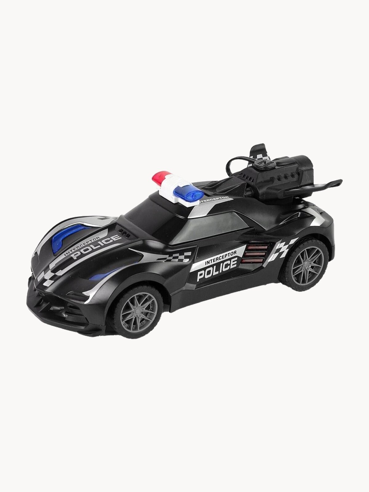 Полицейская машина на пульте управления со светом и паром, BestLike