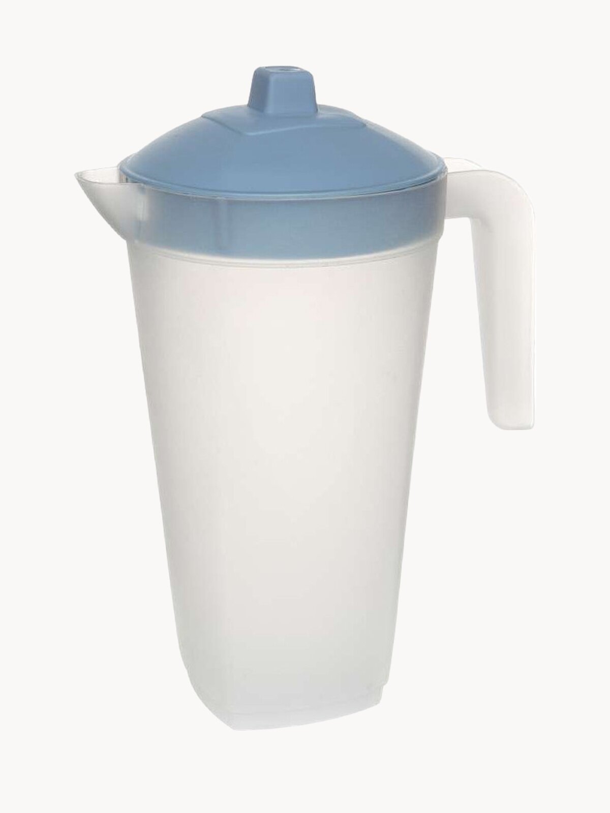 Кувшин с крышкой, 2 л, 20 × 12 × 26 см, цвет: голубой; сине-серый