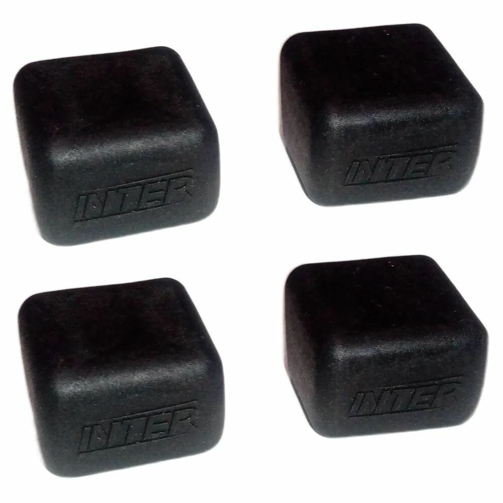 К-т заглушек 4шт прямоугольной дуги багажника INTER с надписью (4шт)