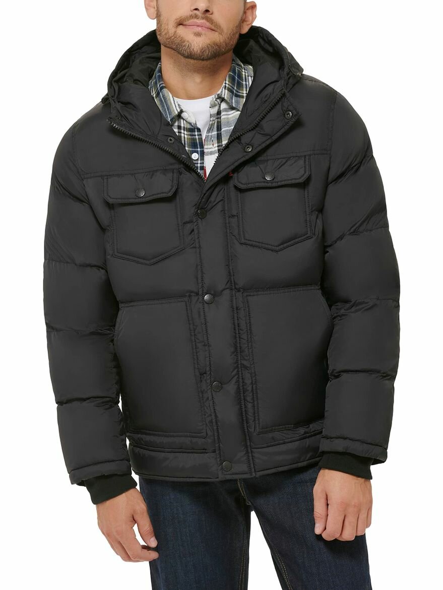 Куртка Men Heavyweight Mid-Length Hooded Military Puffer Jacket