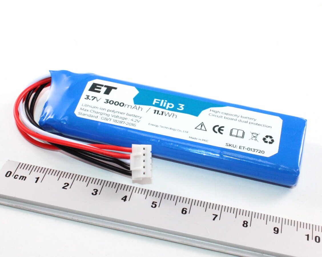 Аккумулятор ET-013720 3,7V, 3000mAh, Li-Pol, для JBL Flip 3