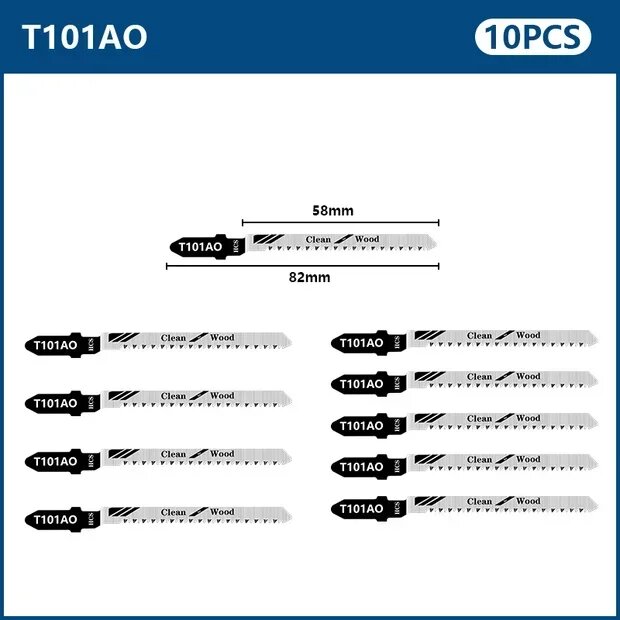 Ножовочные полотна HAMPTON T101AO 10 шт. Color: JT0101110PC