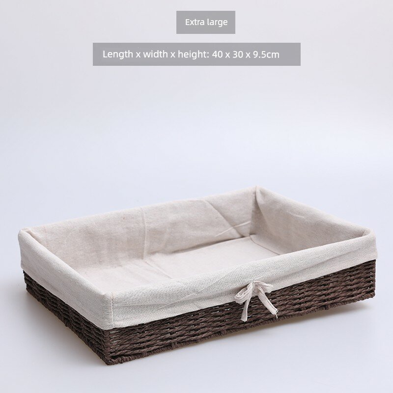 Корзина для хранения из ротанга, средства по уходу за кожей, закуски из сухофруктов, ящик для хранения с дистанционным