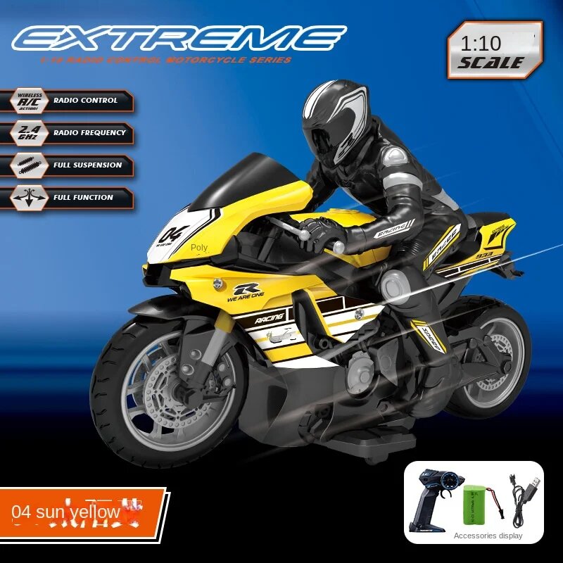 Радиоуправляемый мотоцикл Sitong Yamaha 1:10 пластик 14+ A