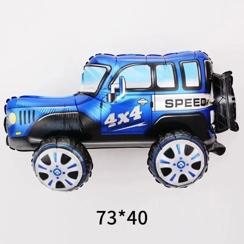 Надувные фольгированные шары для автомобиля Jeep, с колесами, 1 шт.