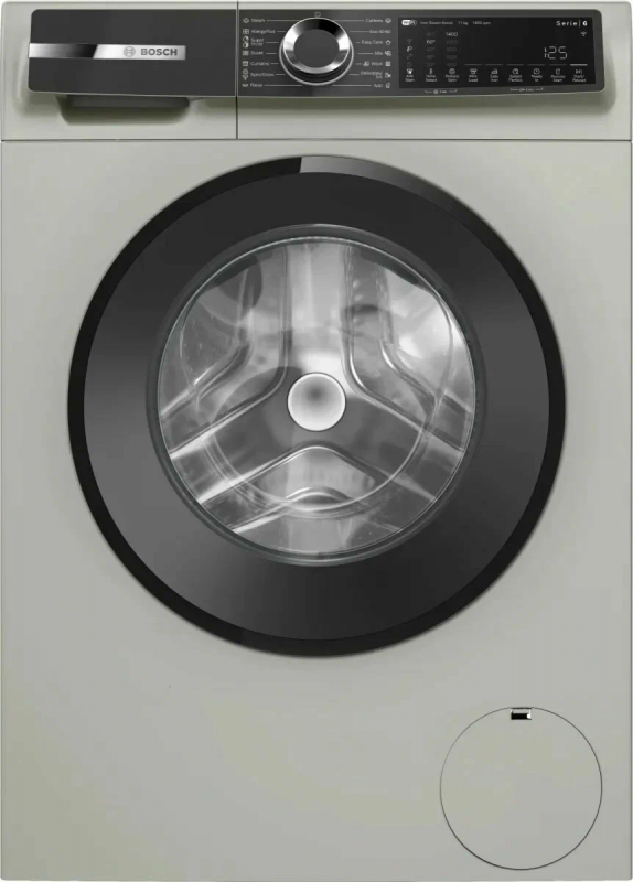 Стиральная машина Bosch WGK264ZXME, серебристый/черный, 14 программ, фронтальная загрузка