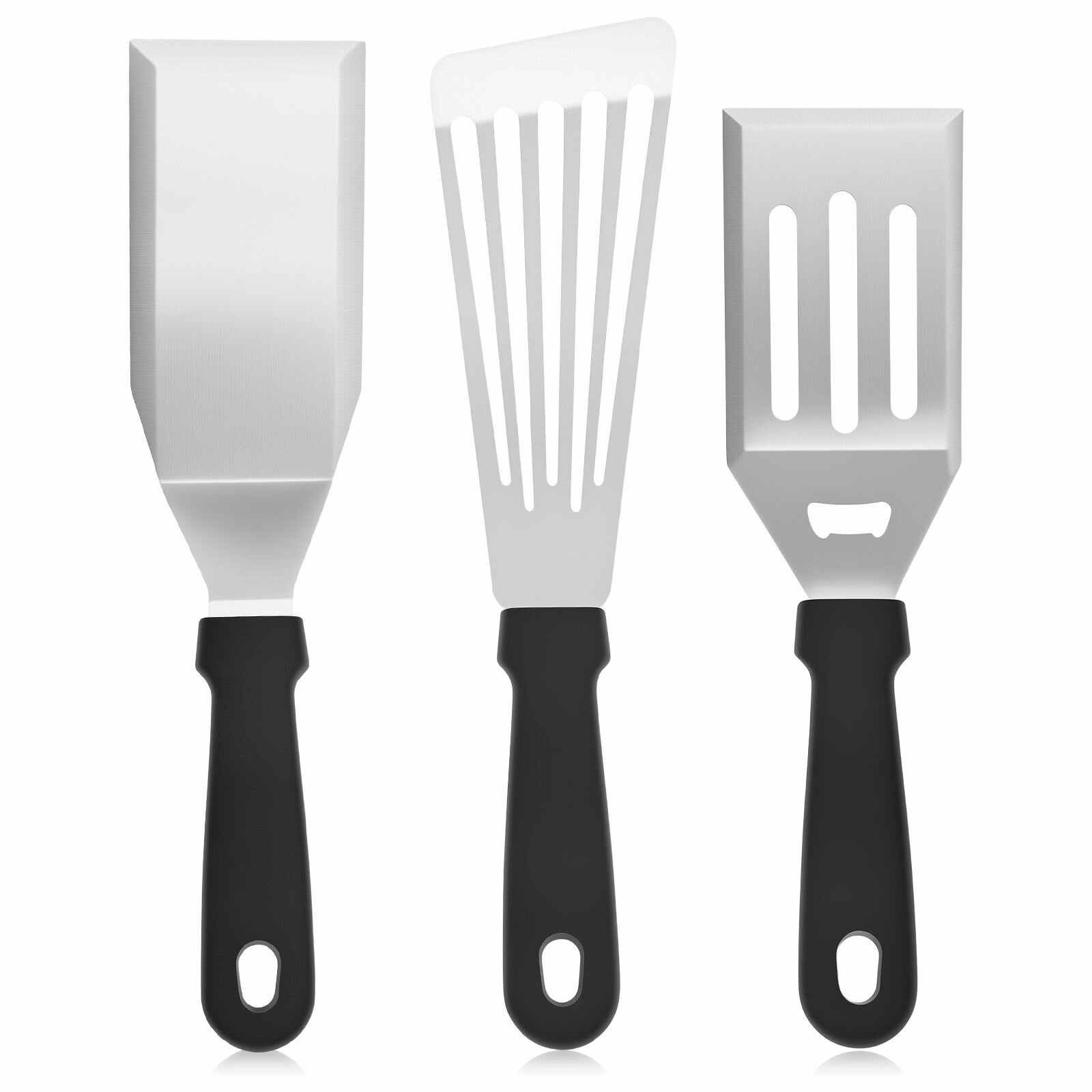 Набор кухонных лопаток из нержавеющей стали треугольная лопатка для пиццы и рыбы с деревянной ручкой