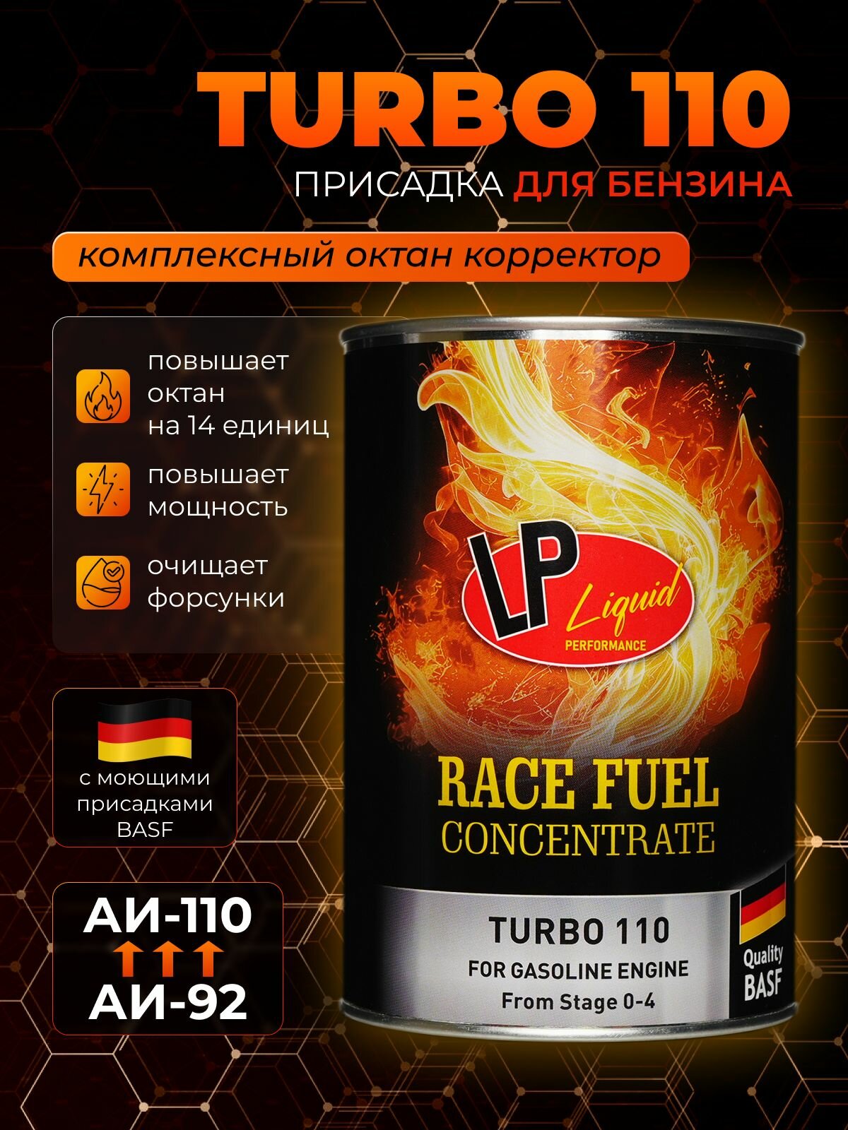 TURBO 110 промышленный Октан корректор 1л