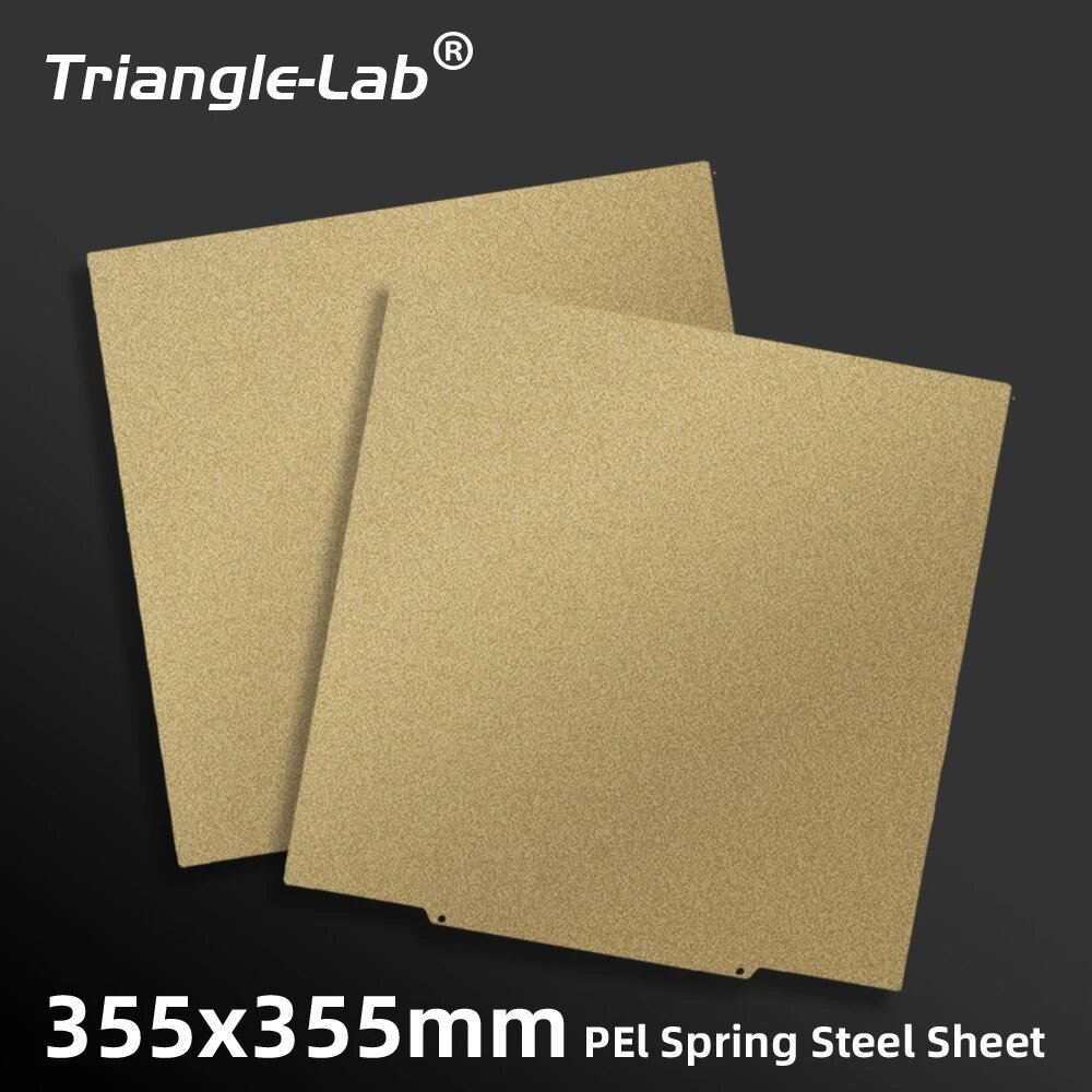 Trianglelab 355x355 Двусторонняя текстурированная пластина PEI для 3D-принтеров — фото 1