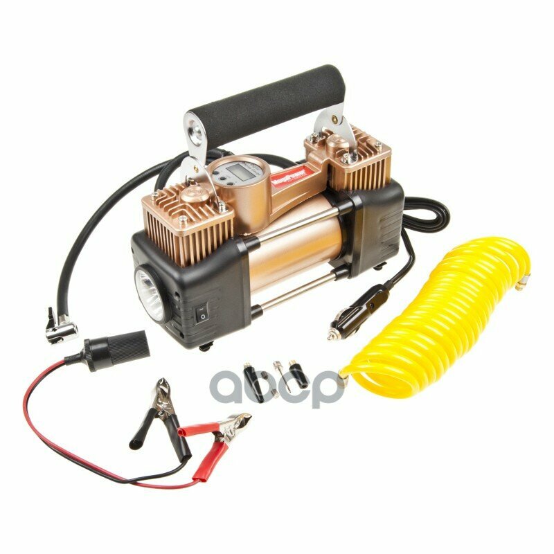 Компрессор Автомобильный 65Л/Мин. 10Атм. 14A 12V В Прикуриватель И На Клеммы Акб Megapower MEGAPOWER Automotive арт. M-53019