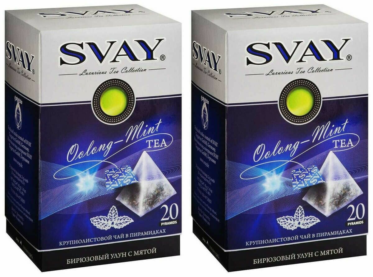Svay Чай в пирамидках "Oolong Mint", 20 х 2,5 гр, 2 шт