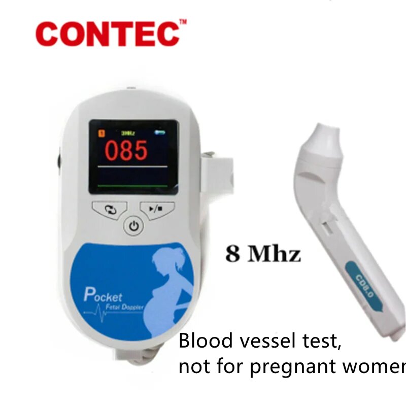 CONTEC Baby Sound C1 Фетальный допплер 2/3/8 МГц soundC1 blue 8M