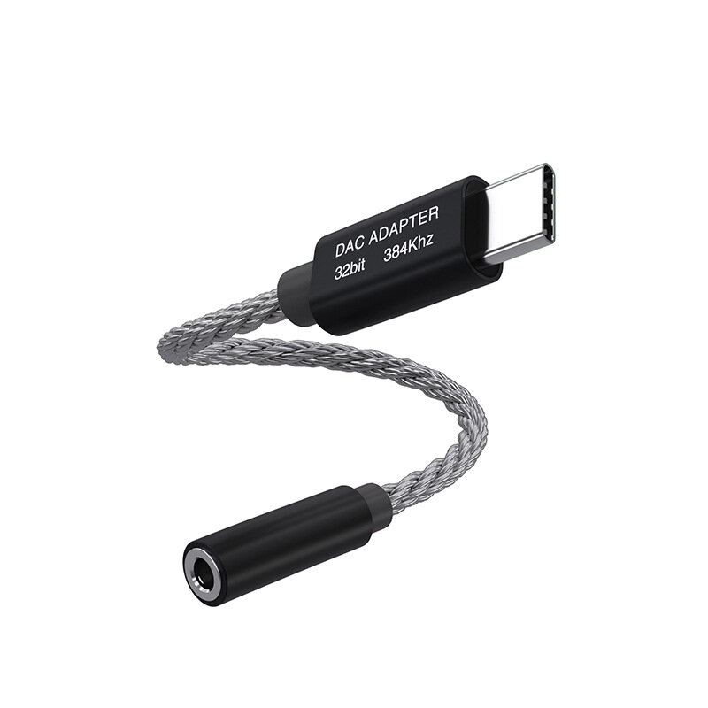 Усилитель HiFi, для наушников, тип-C, с кабелем-адаптером, 3,5мм, черный