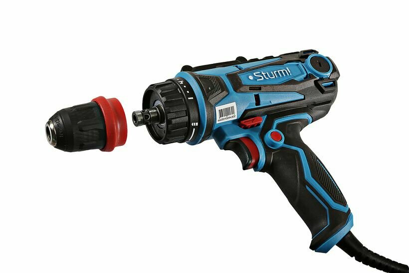 Сетевой шуруповерт 45 Нм Sturm! ID2145PT. Съемный патрон, кабель 4 м